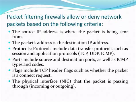 CSS KNC Packet Filtering Firewall By Vivek Tripathi Pptx