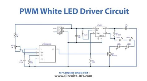 Pulse Width Modulation Pwm White Led Driver Circuit Led Drivers Circuit Current Source