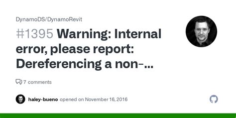 Warning Internal Error Please Report Dereferencing A Non Pointer 3f47aacd · Issue 1395
