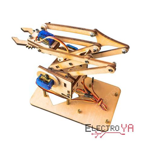 Kit De Brazo Robótico 4 Dof Con 4 Servos Sg90 Electroya Robótica Y Electrónica
