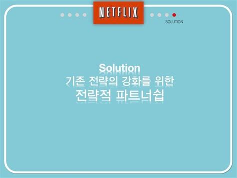 넷플릭스의 하이테크 마케팅 전략분석보고서