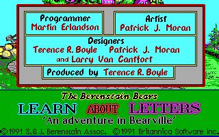 The Berenstain Bears Learn About Letters Abandonware France