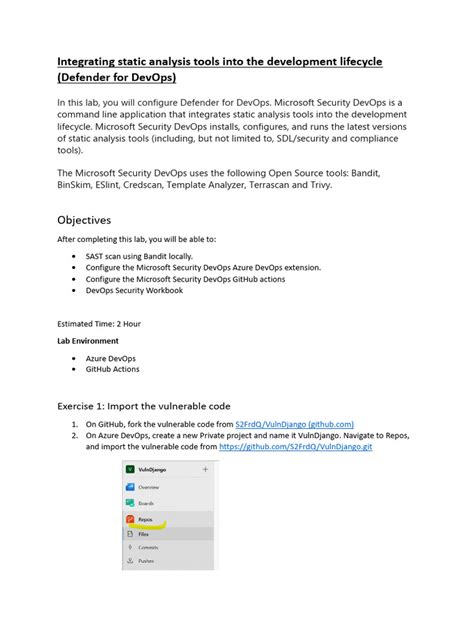 Assignment 2 Microsoft Defender For Devops Pdf Computing Platforms