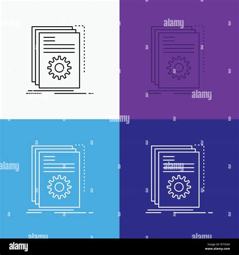 App Build Developer Program Script Icon Over Various Background