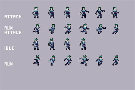 free characters with melee attack by free game assets gui sprite