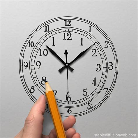 Student Tackling Exam Timer Stable Diffusion Online