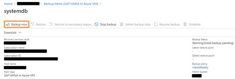 Backup And Recovery Of SAP HANA Database On Azure SAP Community