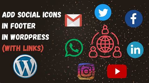 Add Social Icons In Footer In Wordpress Links Beta Editor2022wordpress Tutorial For