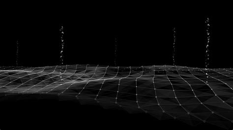 입자의 추상적 인 기술 물결 빅 데이터 시각화 플라이 아웃 점이 있는 벡터 배경 인공지능 가리키기에 대한 스톡 벡터 아트 및 기타 이미지 Istock