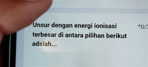Unsur Dengan Energi Ionisasi Terbesar Di Studyx