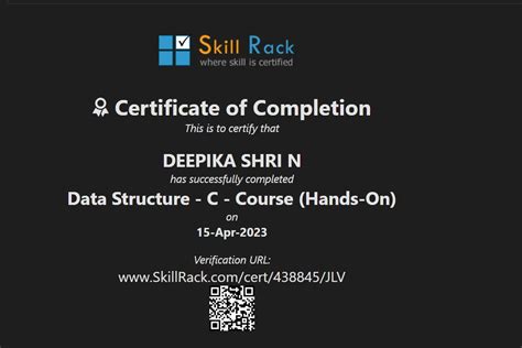 Datastructures Cprogramming Skillrank Datamanagement Programming Deepika Shri