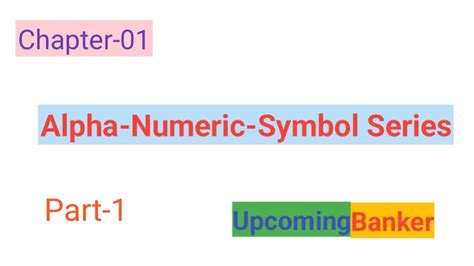 Alpha Numeric Symbol Series Reasoning Upcoming Banker Ugandhar Sir Youtube