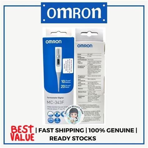 Omron Digital Thermometer Mc 343f Can Be Used For Oral Axillary