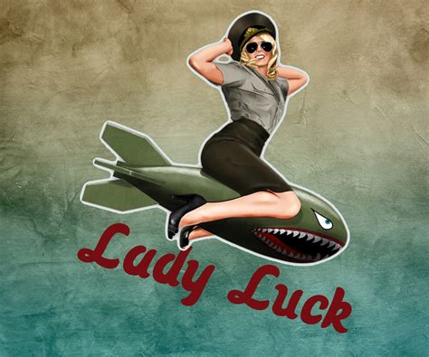 Aufkleber Lady Luck Pin Up Old School Rockabilly Etsy