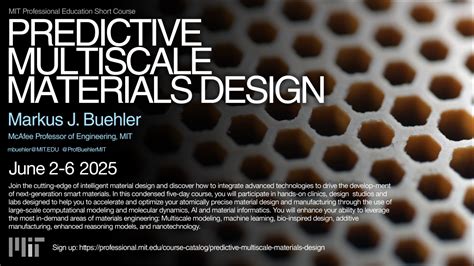 Mit Predictive Multiscale Materials Design Short Course