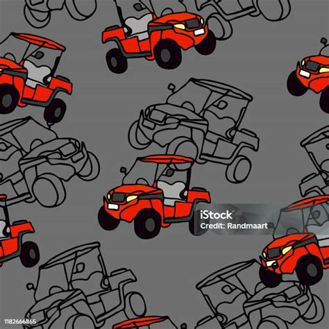 낙서 버기 자동차와 경주 자동차 벡터 원활한 패턴 아이들을위한 만화 교통 배경 회색의 오프로드 디자인 경주용 자동차 자동차에 대한 스톡 벡터 아트 및 기타 이미지 Istock
