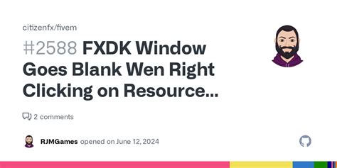 Fxdk Window Goes Blank Wen Right Clicking On Resource While Using