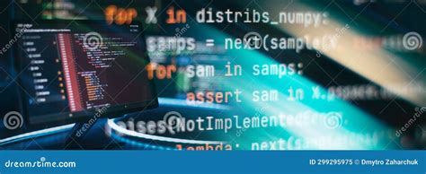 It Technology Industry Concept Development Of Programming And Coding Technologies Stock Image