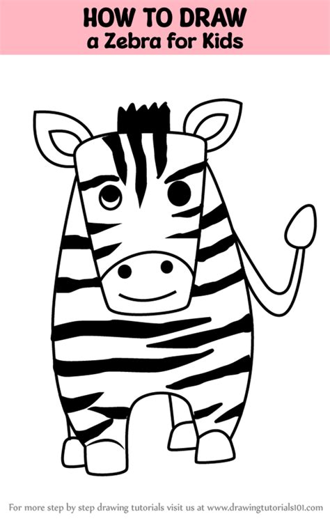 How To Draw A Easy Zebra Step By Step