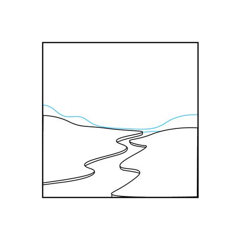 How To Draw A River Step By Step