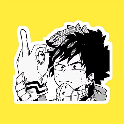 Fuck Off Deku Sticker Deku Sticker Deku Power Sticker Izuku Midoriya Deku Meme Sticker Anime