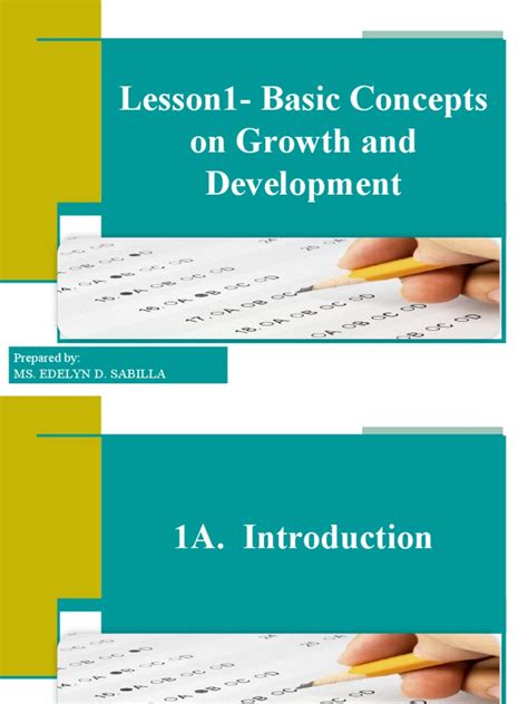 Lesson 1 Introduction To Human Development Pdf Developmental