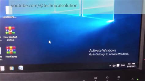 How To Fix Activate Windows Message On Desktop Youtube