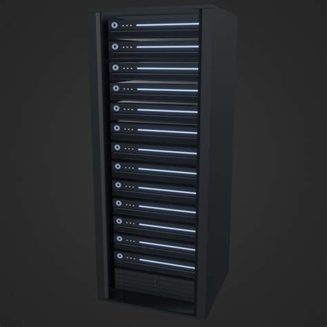Simple Server Model Free Vr Ar Low Poly 3d Model Cgtrader