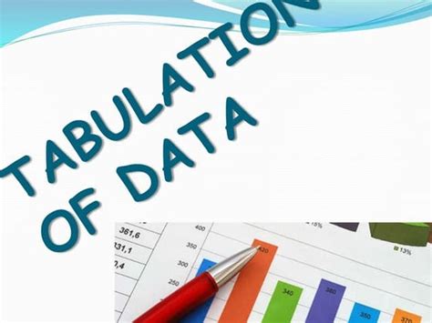 Tabulation Of Data Pptx Databases Computer Software And Applications