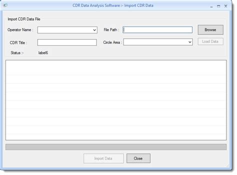 Import Single Call Data Records Files Using CDR Data Analysis