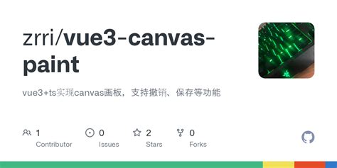 Github Zrrivue3 Canvas Paint Vue3ts实现canvas画板，支持撤销、保存等功能