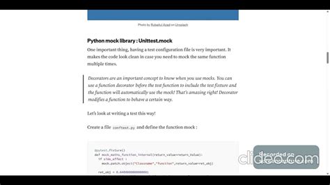 Learn Python Mocking With Unittestmock Python Code Nemesis Youtube