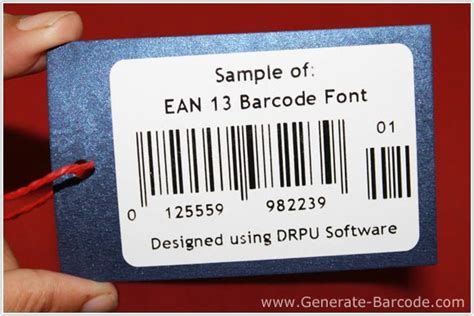 Ean 13 Barcode Font Designed By Generate Software