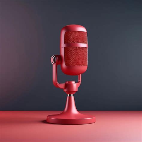 Premium Ai Image Mic Minimalist Image Of A Modern And Elegant Design Microphone