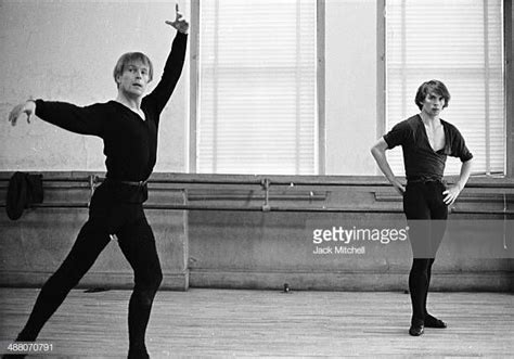 Rudolf Nureyev And Erik Bruhn Practice Together At American Ballet Nureyev Rudolf Nureyev