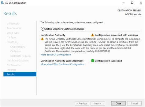 Windows Server 2016 Active Directory Certificate Services Lab Build