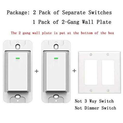Smart Light Switch Double Smart Wifi Light Switches And Smart Switch 2 Gang Shop Hardware
