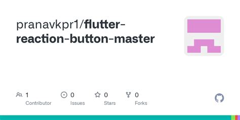 GitHub Pranavkpr1 Flutter Reaction Button Master