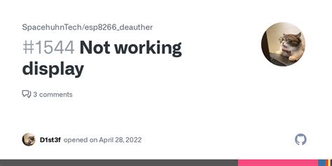 Not Working Display · Issue 1544 · Spacehuhntech Esp8266 Deauther · Github