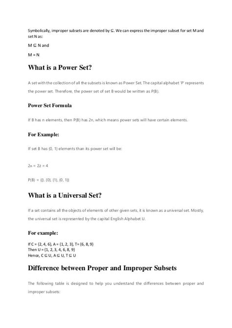 Subsets Definition Types Properties And Example Questions Pdf