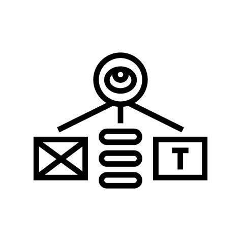 Visual Hierarchy Ux Ui Design Line Icon Vector Illustration Vector Art At Vecteezy