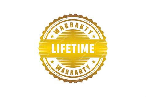 Premium Vector Lifetime Warranty Label Or Sticker Badge Icon Stamp Vector Stock Illustration