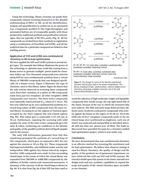 Non Combinatorial Chemistry Pdf Chemistry Science