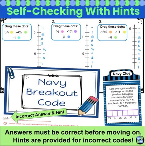 Compare Order Rational Numbers Plot Integers Digital Escape Room 6th Grade