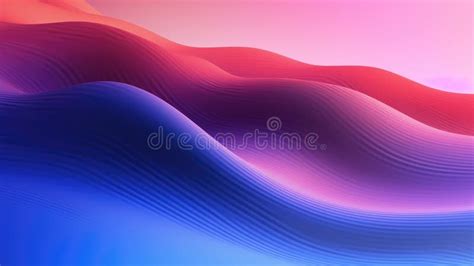 Abstract Colorful Wavy Pattern Flowing In Vibrant Pink And Purple Hues Aig35 Stock