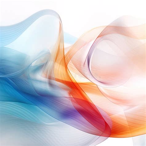 Abstract Art That Uses Flowing Lines And Colors To Create A Dynamic Effect Stock Illustration