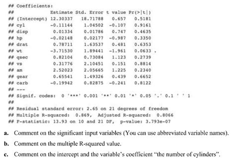 solved 6 we are interested in predicting the miles per