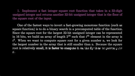 Coding Problem 1 Youtube