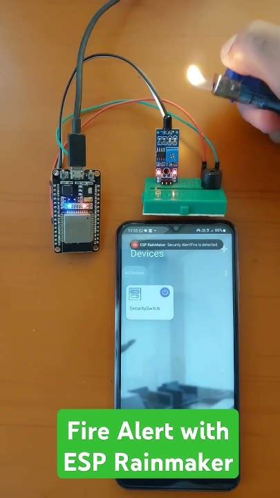 Fire Alert With Esp Rainmaker 🌧 Shorts Firealert Firesafety