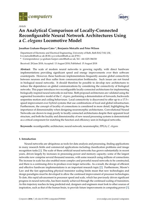 pdf an analytical comparison of locally connected reconfigurable neural network architectures